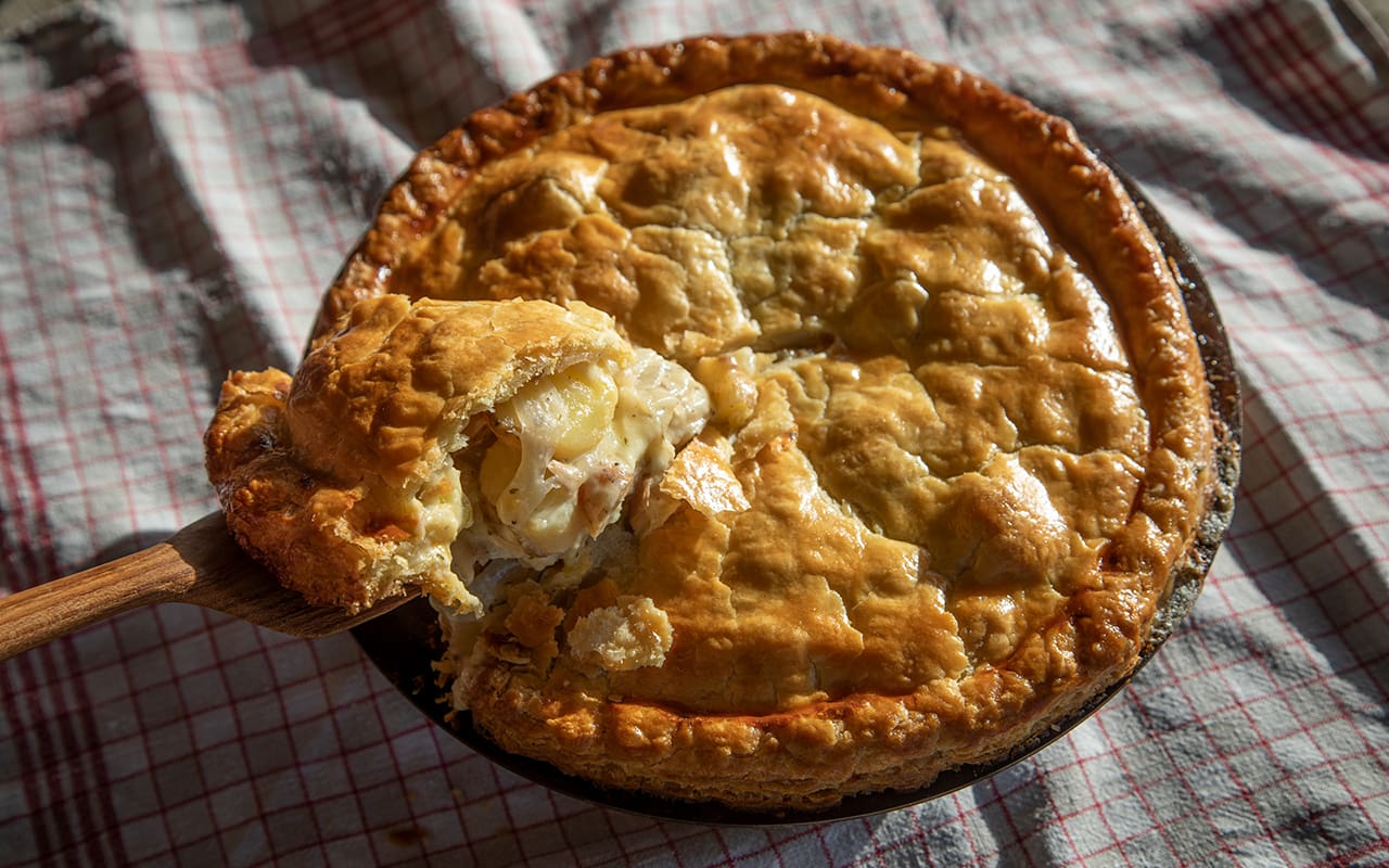 Potato, Cheese & Onion Pie - Dig Delve – An online magazine about ...